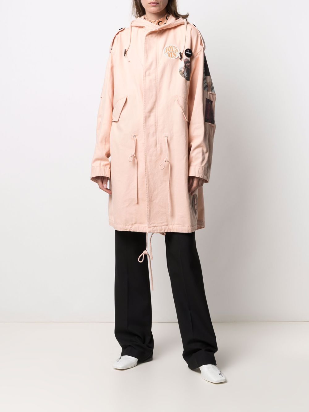 RAF SIMONS Photograph-Print Hooded Coat