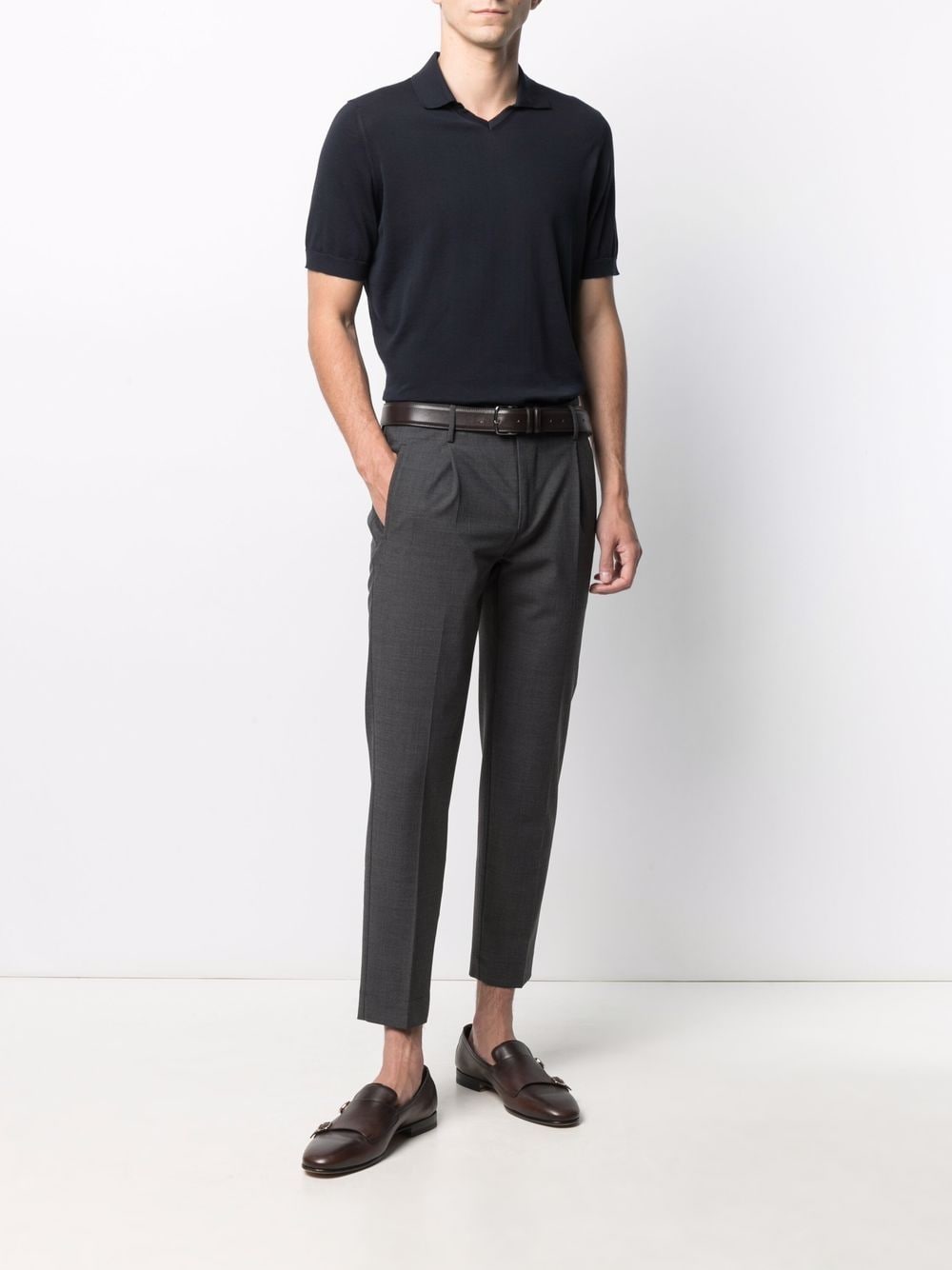 DRUMOHR short-sleeve knit polo shirt