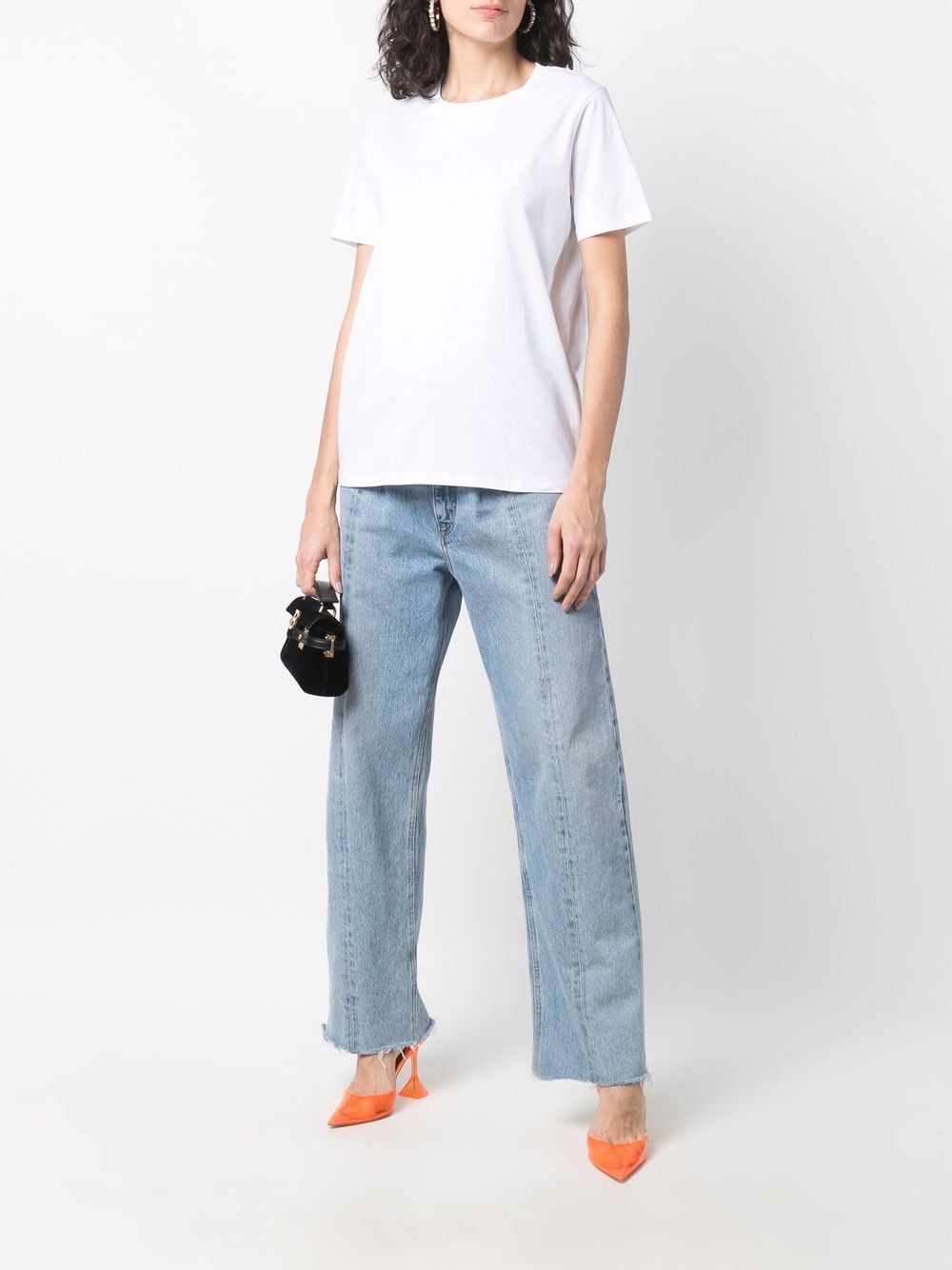 BALMAIN Balmain Flocked Logo T-Shirt