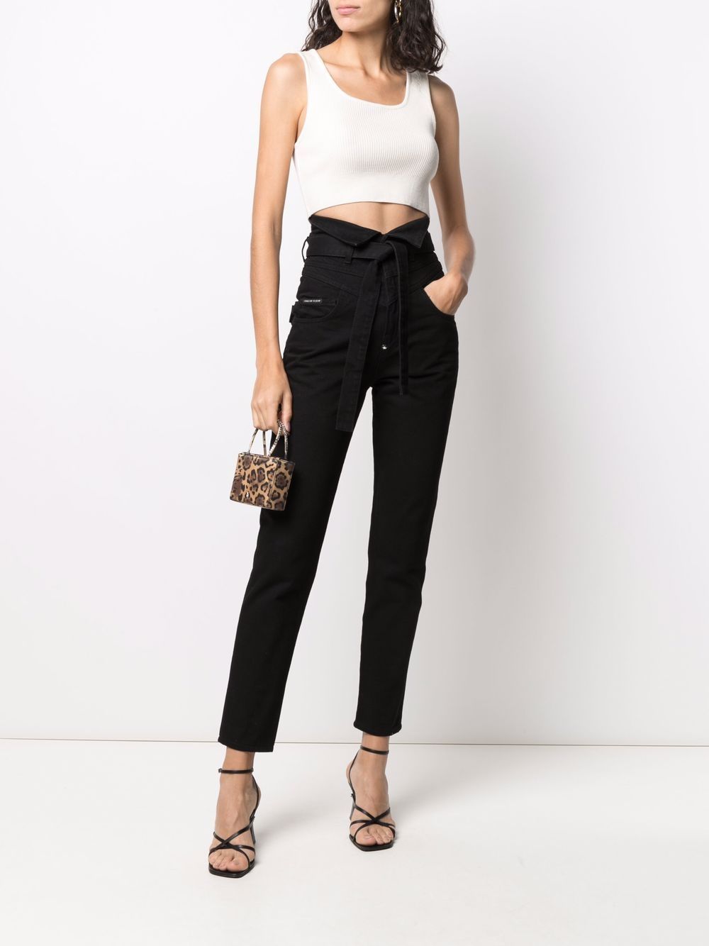 PHILIPP PLEIN Philipp Plein Signature Wool Cropped Top