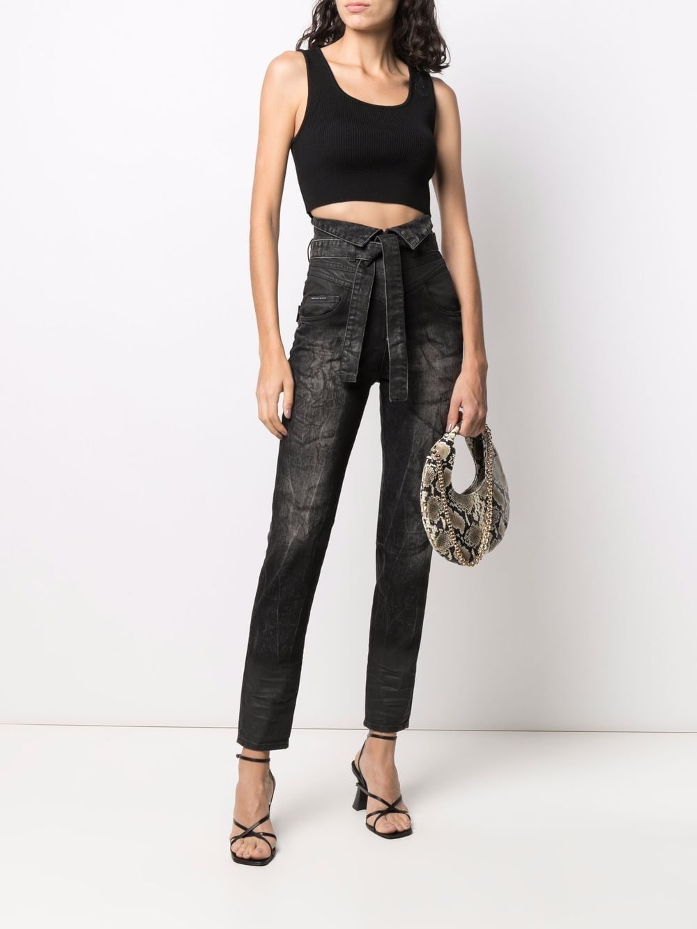 PHILIPP PLEIN Signature Wool Cropped Top