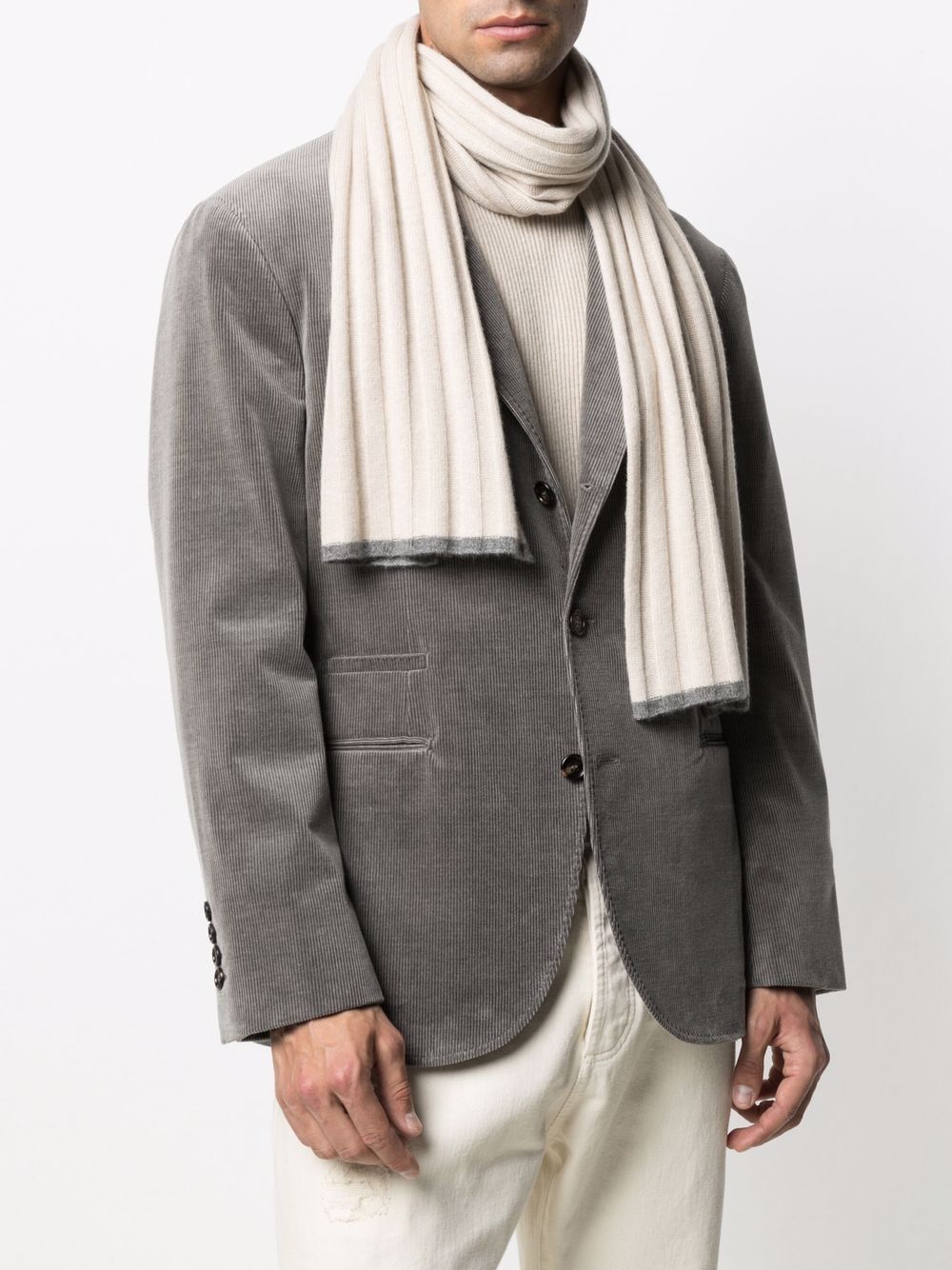 BRUNELLO CUCINELLI BRUNELLO CUCINELLI Ribbed Knit Scarf