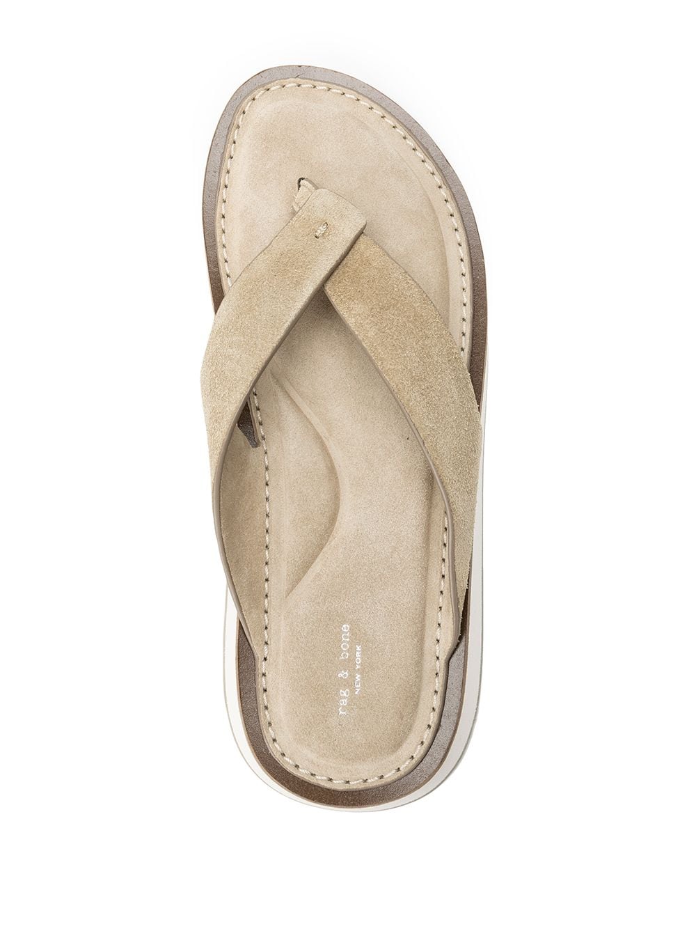 Rag & Bone Parker Suede Thong Sandals In Grey - 14% Off  display picture 1