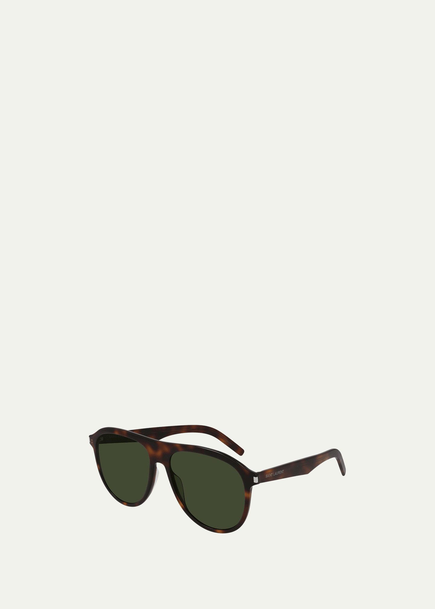 Saint Laurent Round Acetate Sunglasses - Havana | Editorialist