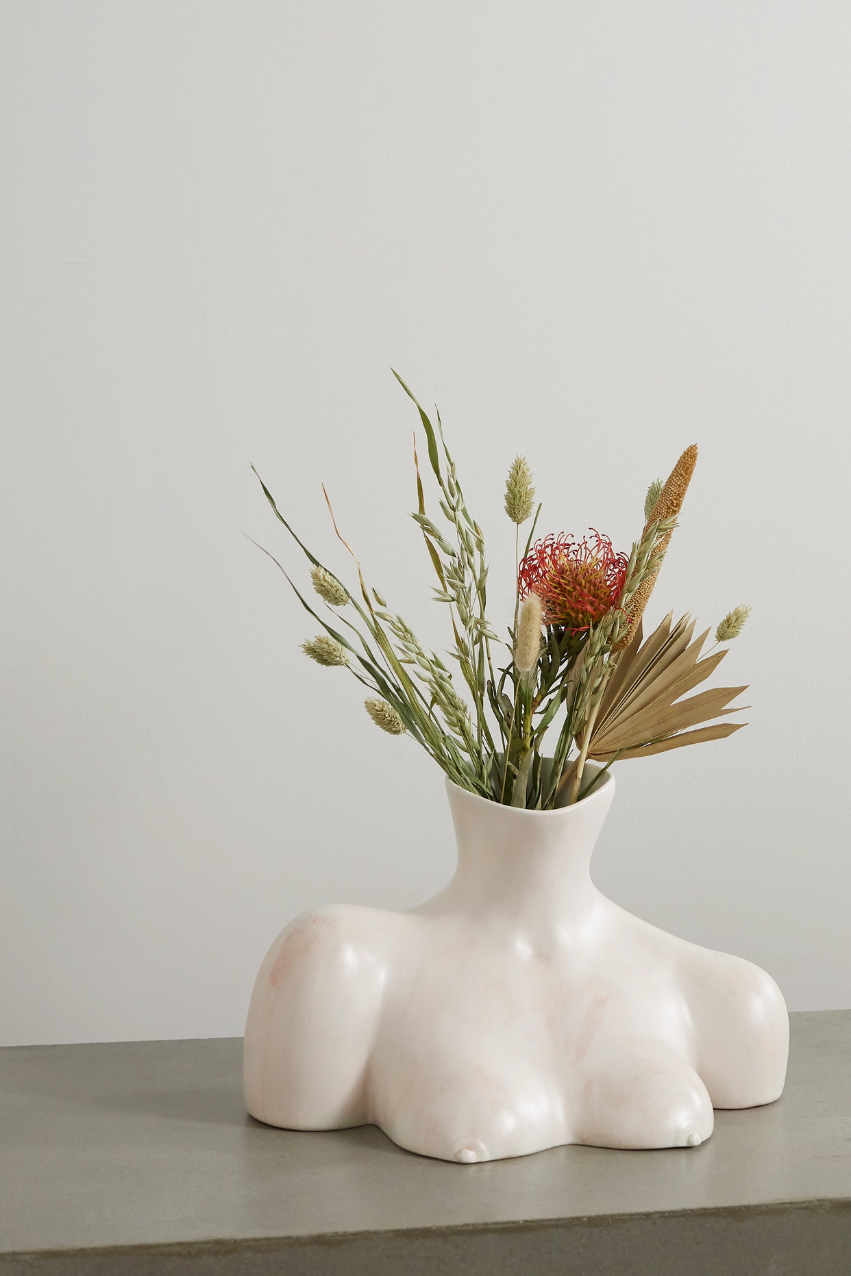 Anissa Kermiche Breast Friend Ceramic Vase In White - 40% Off