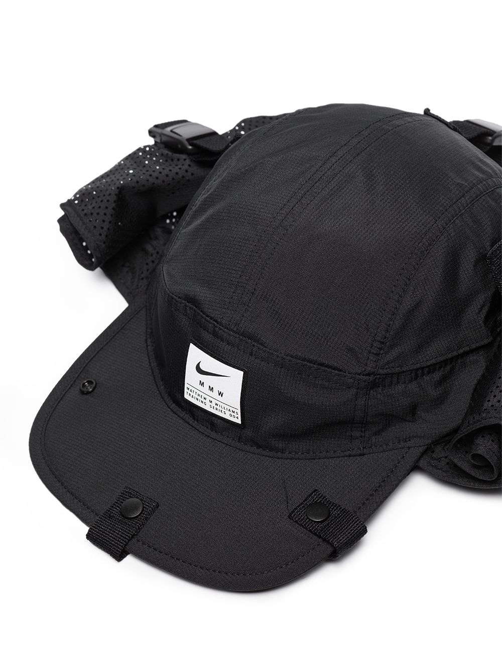 Nike X Mmw Aw84 Neck Flap Cap - Black | Editorialist