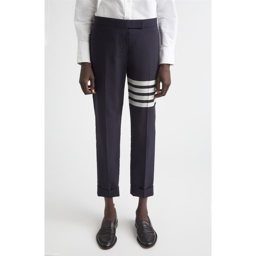 THOM BROWNE Thom Browne Pleated Cotton Poplin Blouse