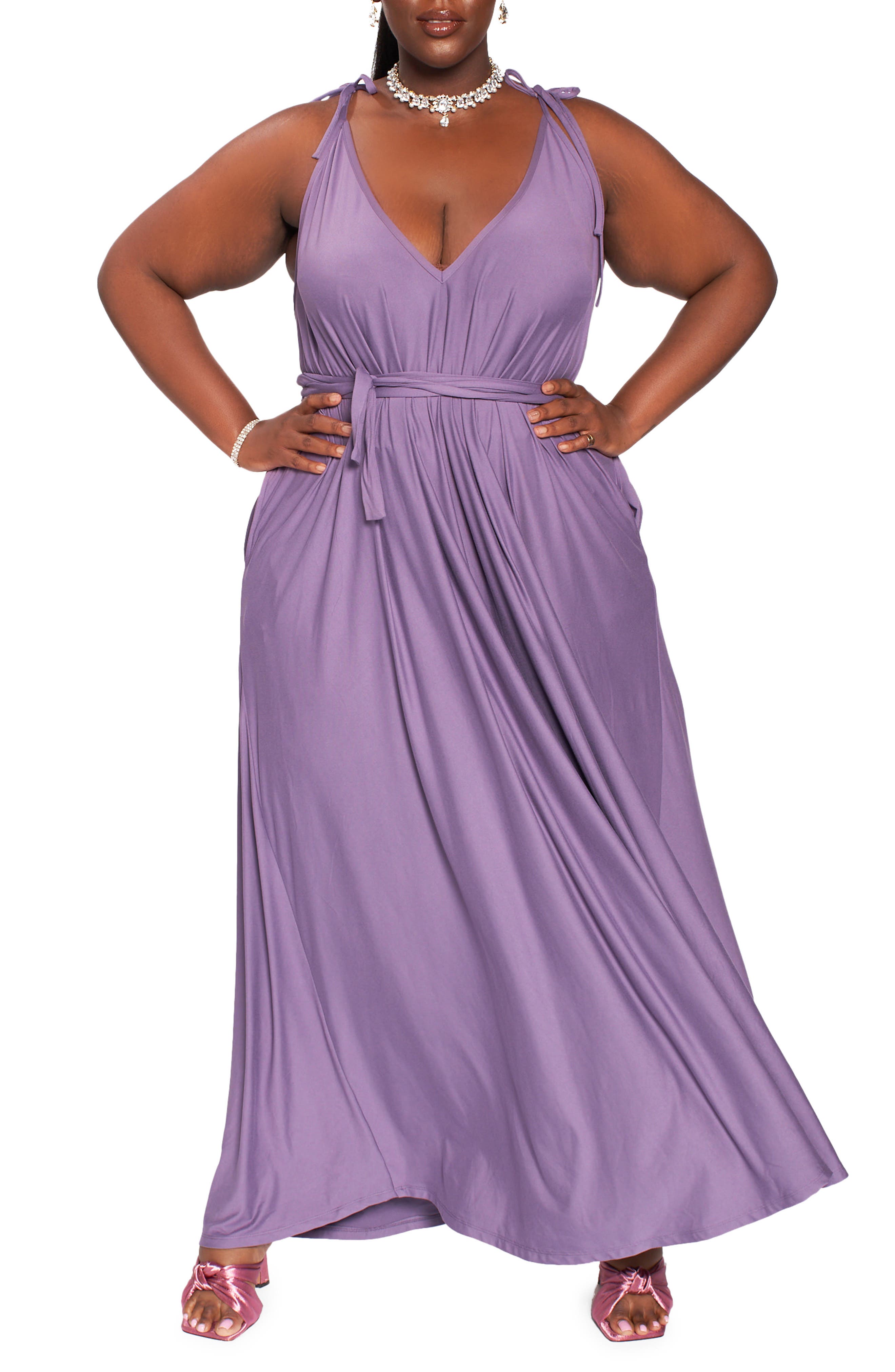 Zelie For She Wild Oversize Maxi Dress - Lilac | Editorialist