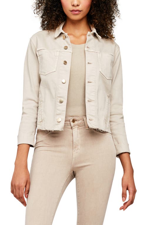 L'AGENCE L'Agence Janelle Raw Cut Slim Denim Jacket