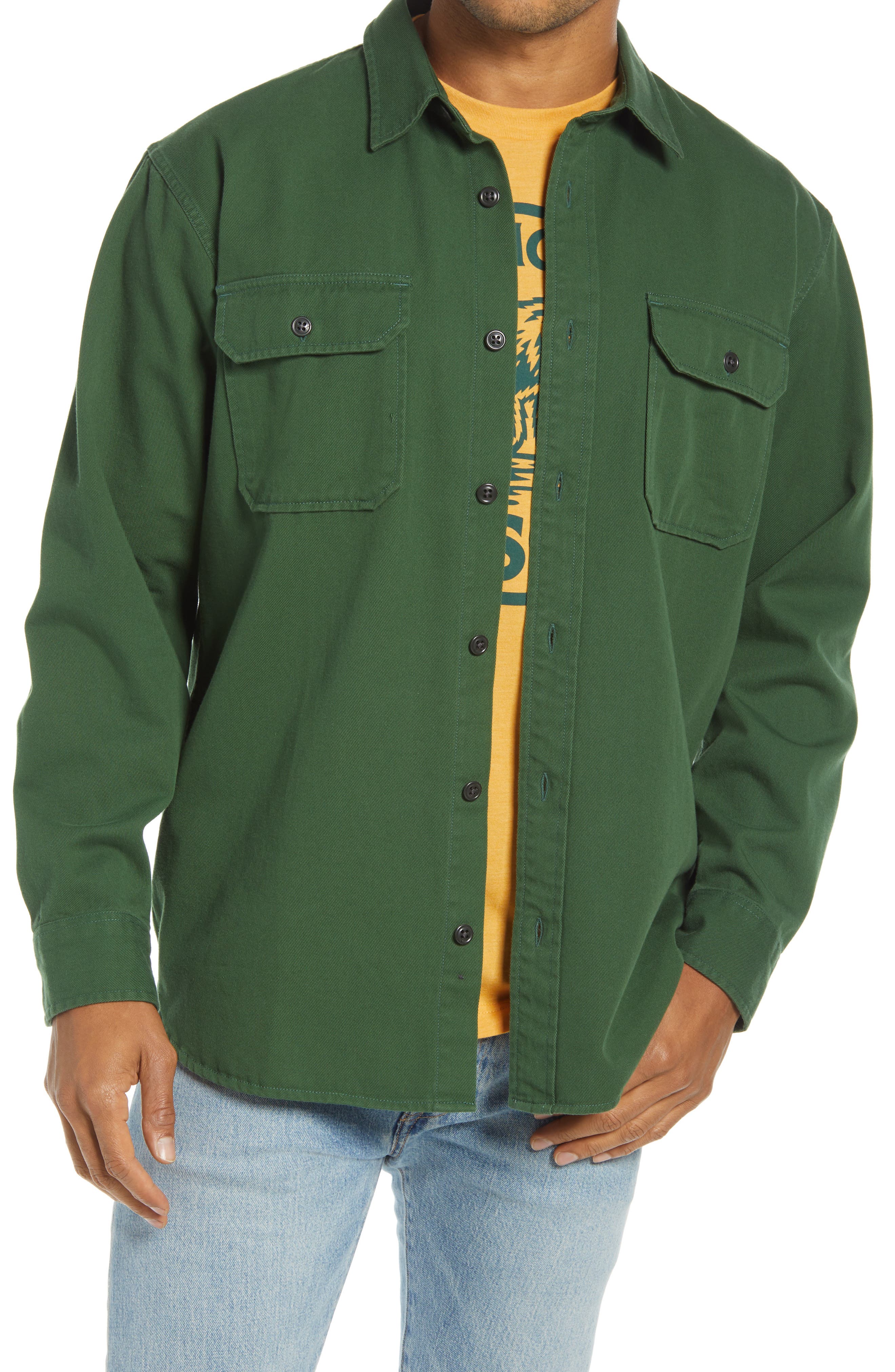 Filson X Ducks Unlimited Twill Cotton Button-Up Shirt - Pine Needle |  Editorialist