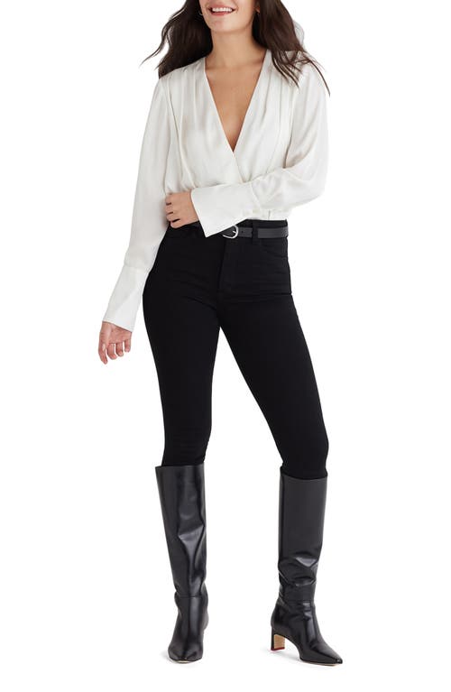 FAVORITE DAUGHTER Favorite Daughter Surplice Long Sleeve Bodysuit