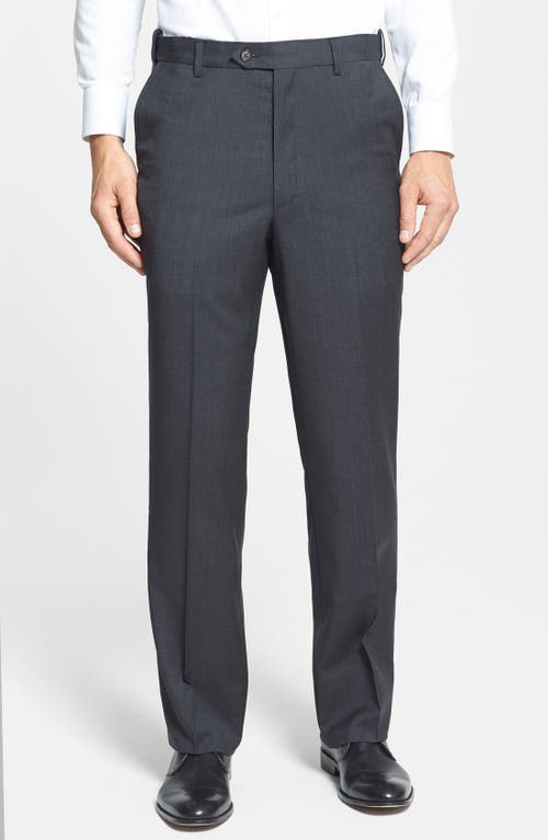 BERLE Berle Self Sizer Waist Flat Front Trousers
