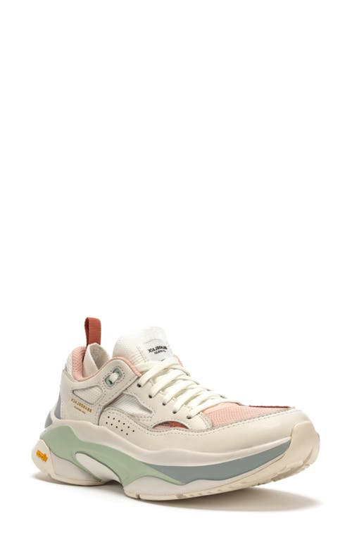 Brandblack Saga Sneaker In White Blue Pink 60% Off Editorialist