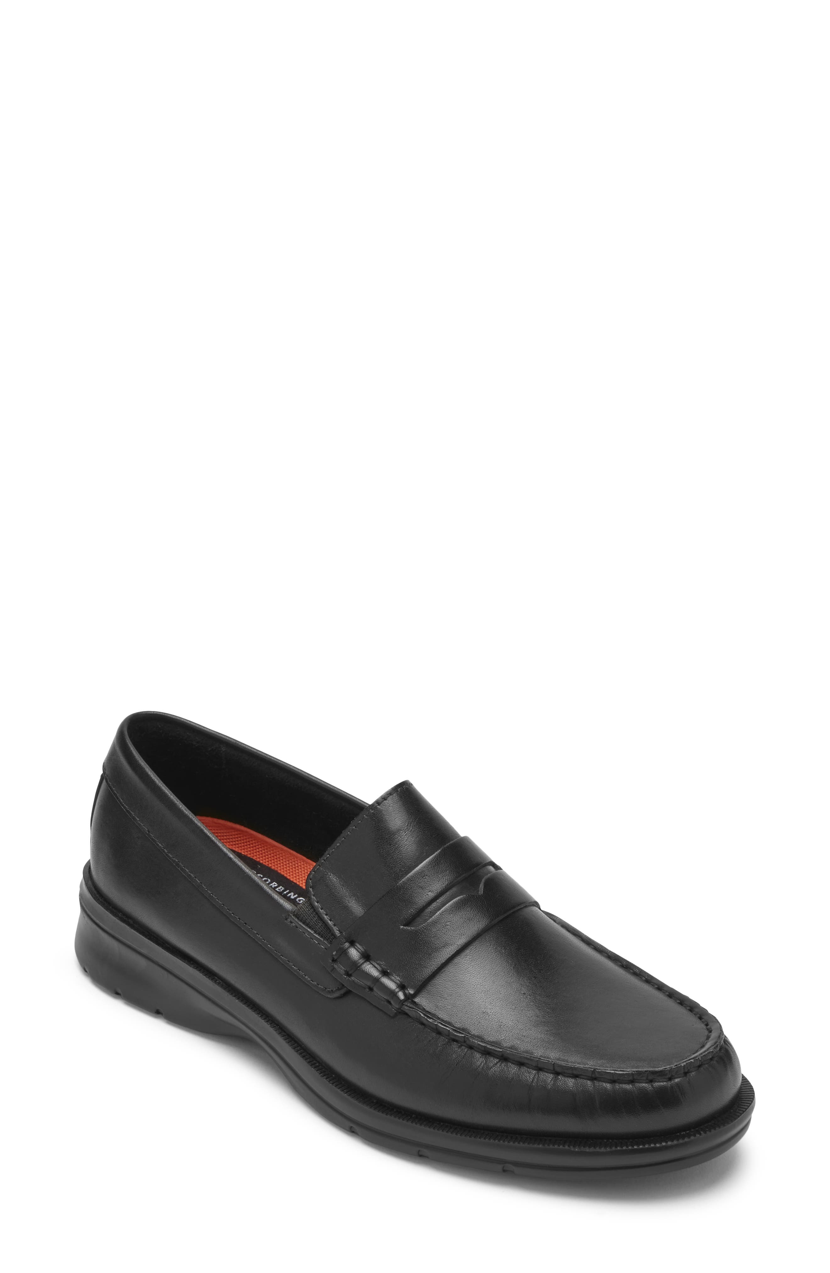 Rockport Palmer Penny Loafers Men’s Size 10 Black Leather Slip On Dress Shoes Men main image 2