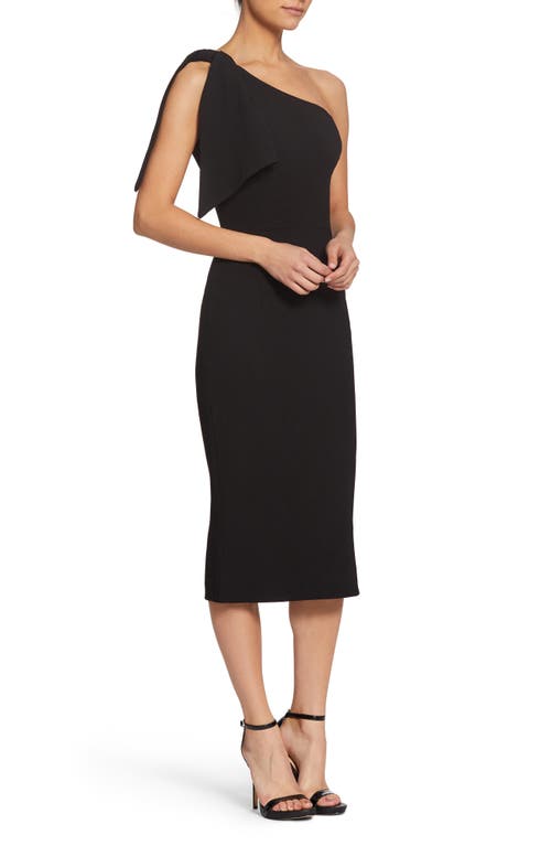 DRESS THE POPULATION DRESS THE POPULATION Tiffany One-Shoulder Midi Dress