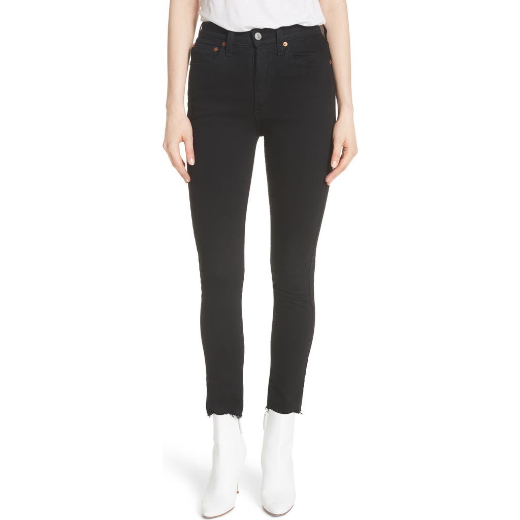RE/DONE High Waist Stretch Ankle Jeans