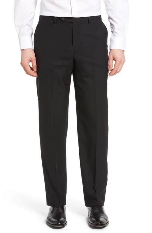 BERLE Plain Weave Flat Front Trousers