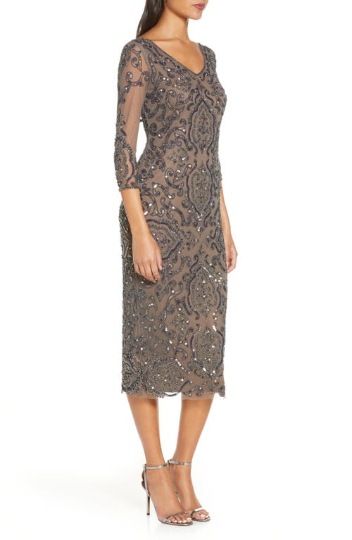 PISARRO NIGHTS Pisarro Nights Sequin & Beaded Sheath Dress