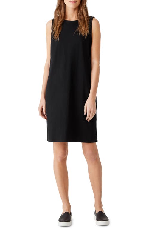 Eileen Fisher Organic Cotton Shift Dress In Black - 60% Off | Editorialist Eileen Fisher Organic Cotton Shift Dress In Black - 60% Off | Editorialist
