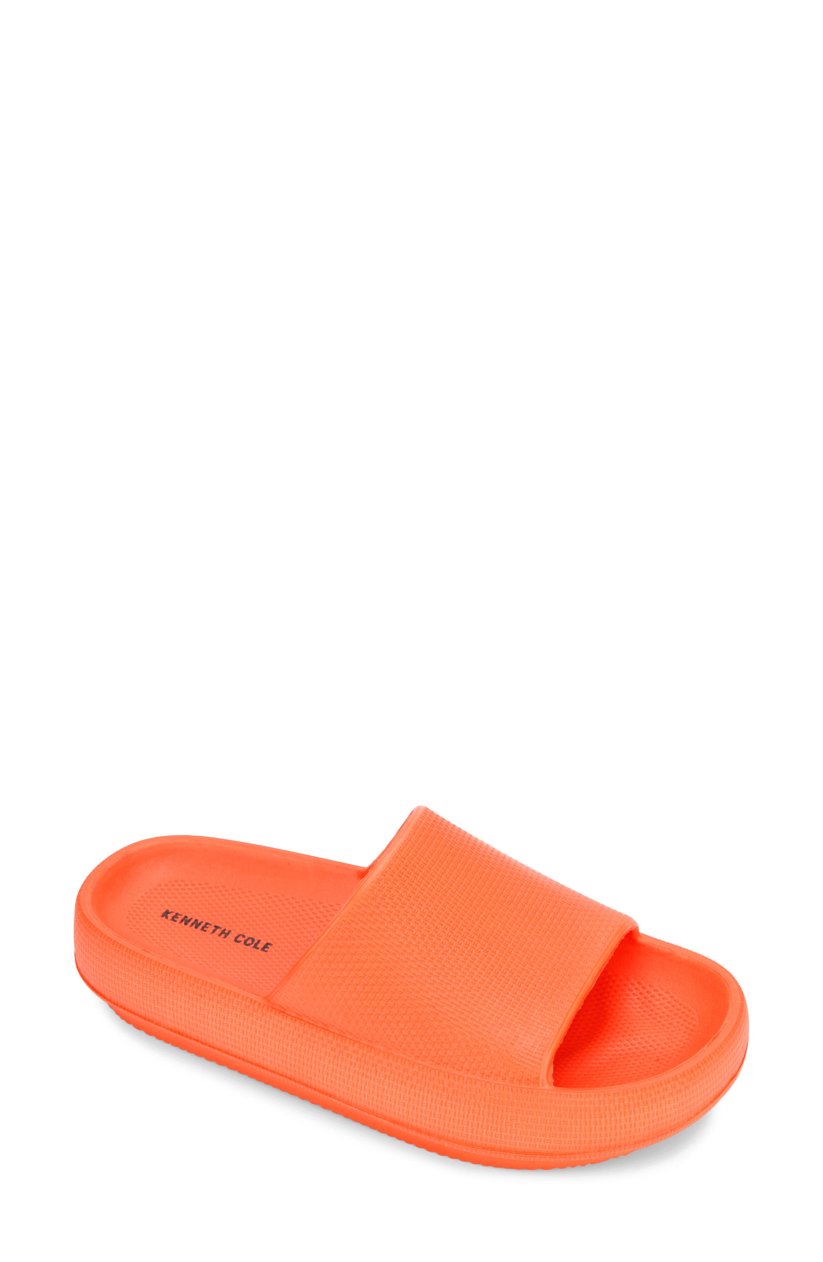 neon orange slides