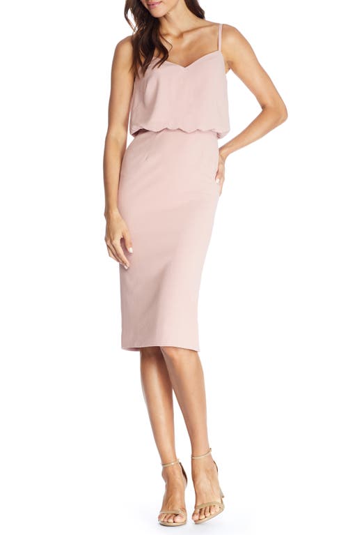 DRESS THE POPULATION Dress the Population Alondra Blouson Sheath Dress