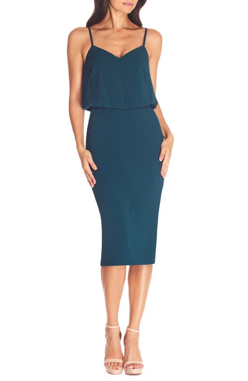 DRESS THE POPULATION Dress the Population Alondra Blouson Sheath Dress