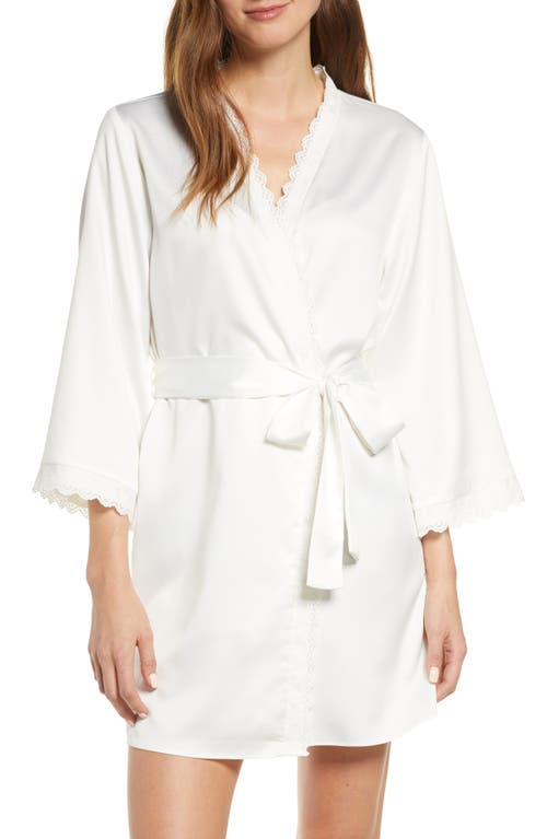 ivory silk robe