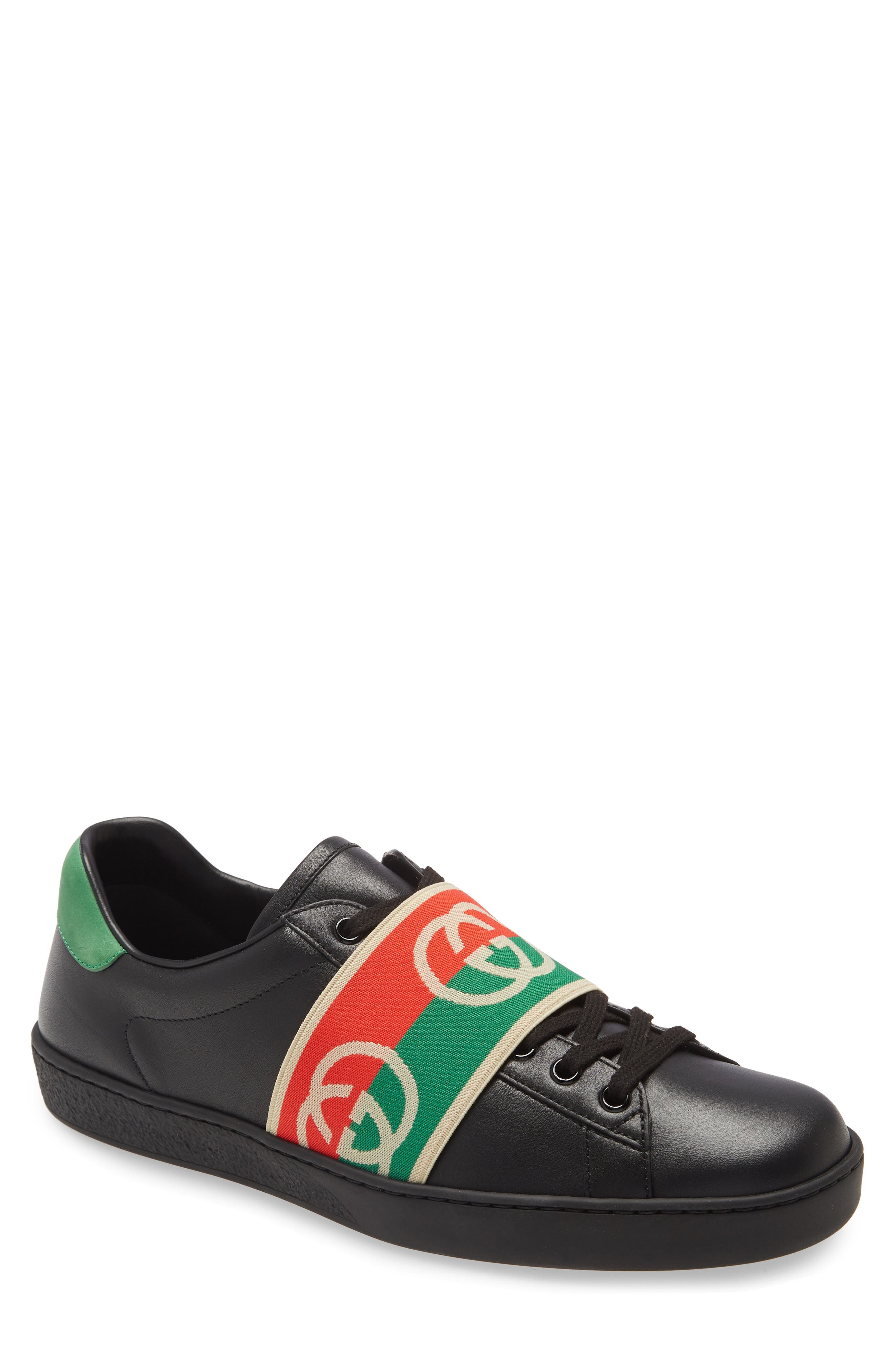 Gucci Ace Logo Band Sneaker - Nero | Editorialist Gucci Ace Logo Band Sneaker - Nero | Editorialist