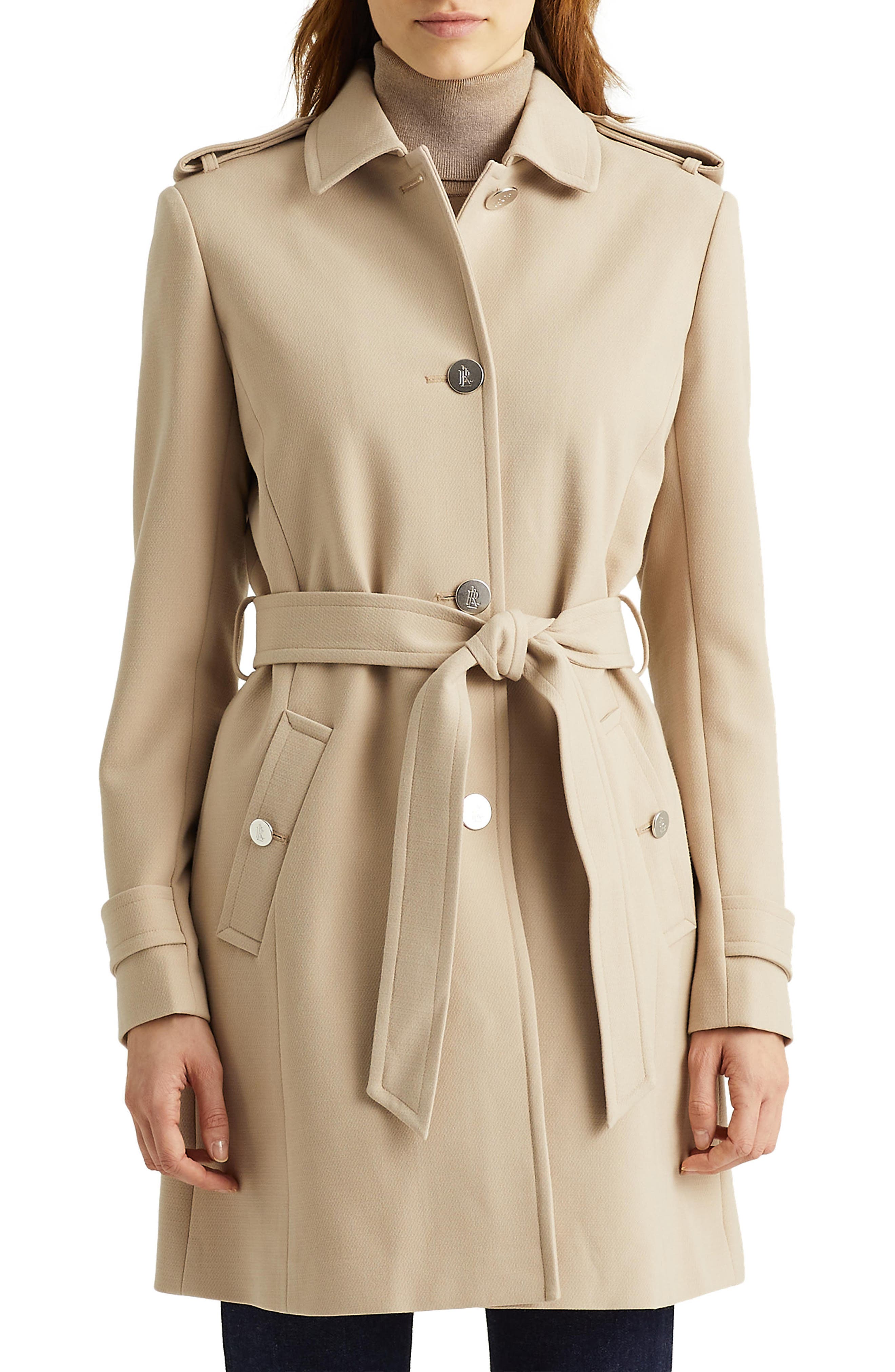 lauren ralph lauren hooded trench coat