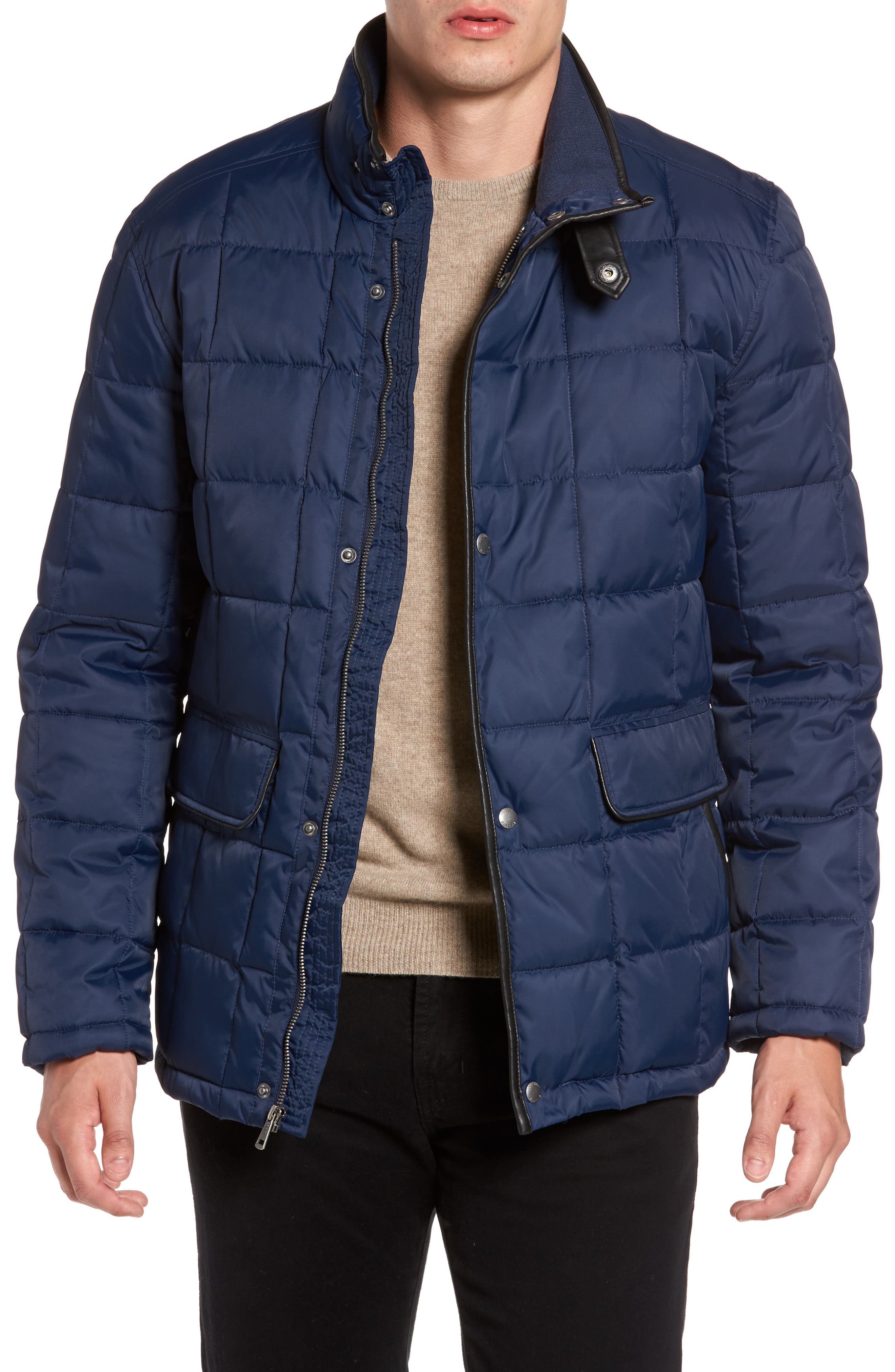 navy box jacket