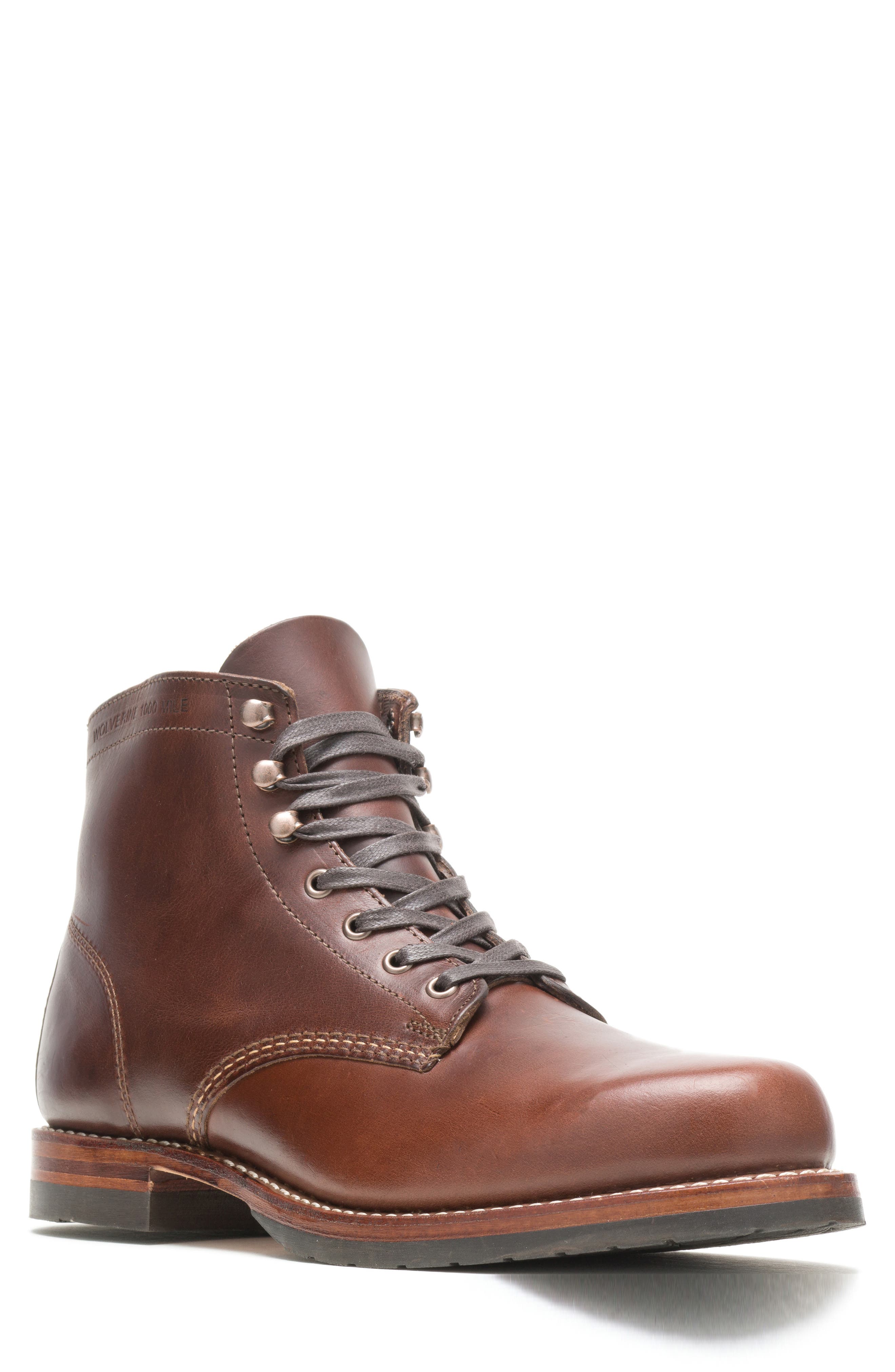 wolverine evans plain toe boot