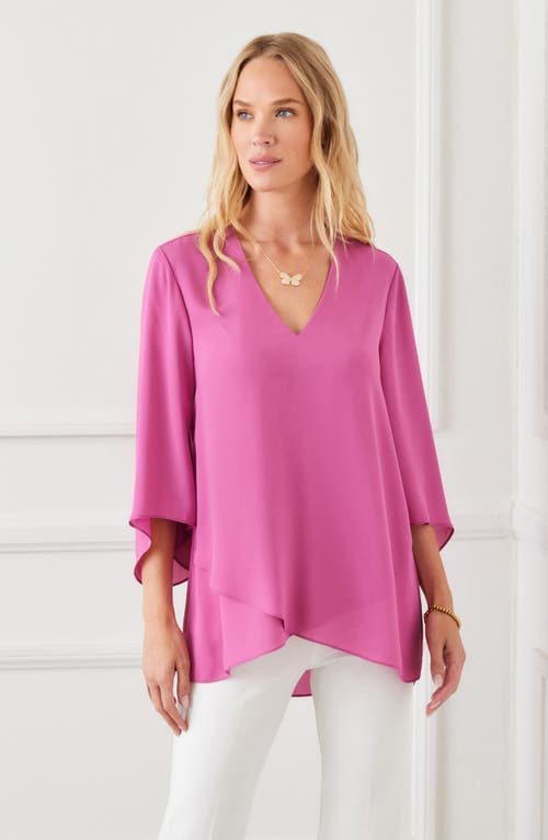 KAREN KANE KAREN KANE Asymmetrical Crepe Top