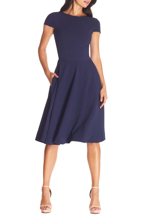 bhldn appliqu square neck fit & flare midi dress BHLDN Appliqu Square-Neck Fit & Flare Midi Dress