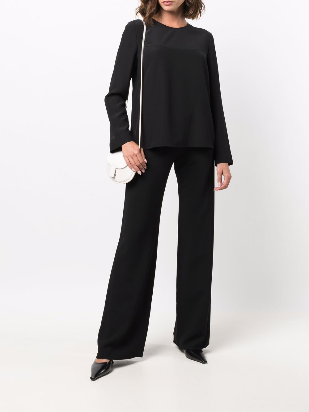 EMPORIO ARMANI Emporio Armani High-Waisted Wide-Leg Trousers