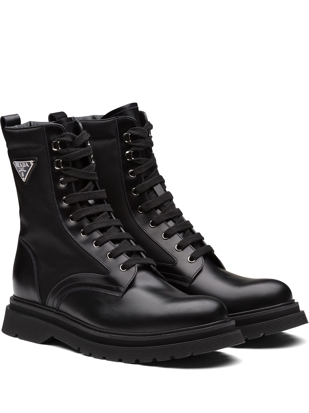 Boots Men's Prada Boots Lace Up Prada Men's' Brixxen Lace-Up Boots