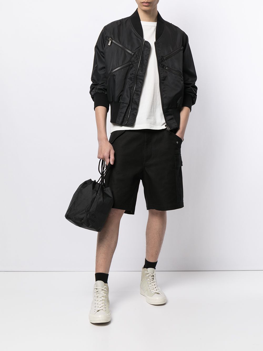 PORTS V Zip-Embellished Bomber Jacket