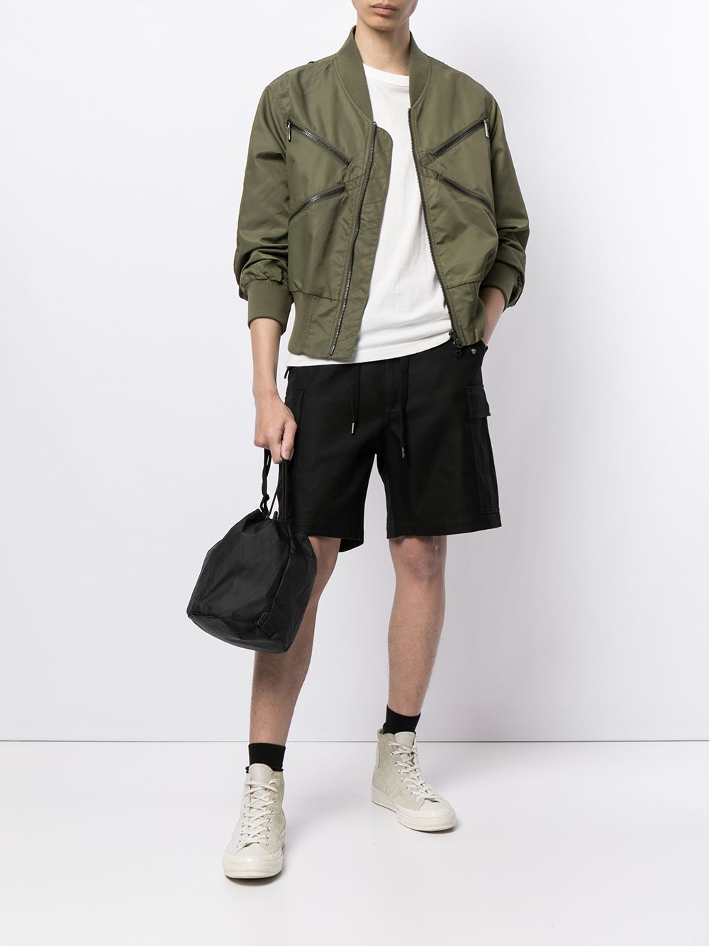 PORTS V Zip-Embellished Bomber Jacket