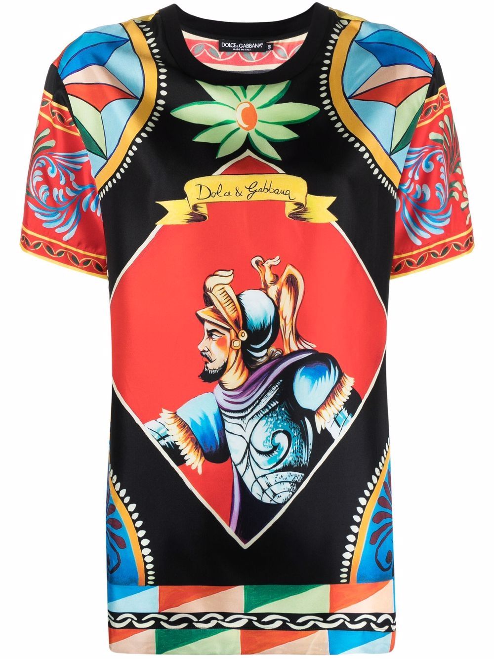 DOLCE & GABBANA Dolce & Gabbana Carretto-Print T-Shirt