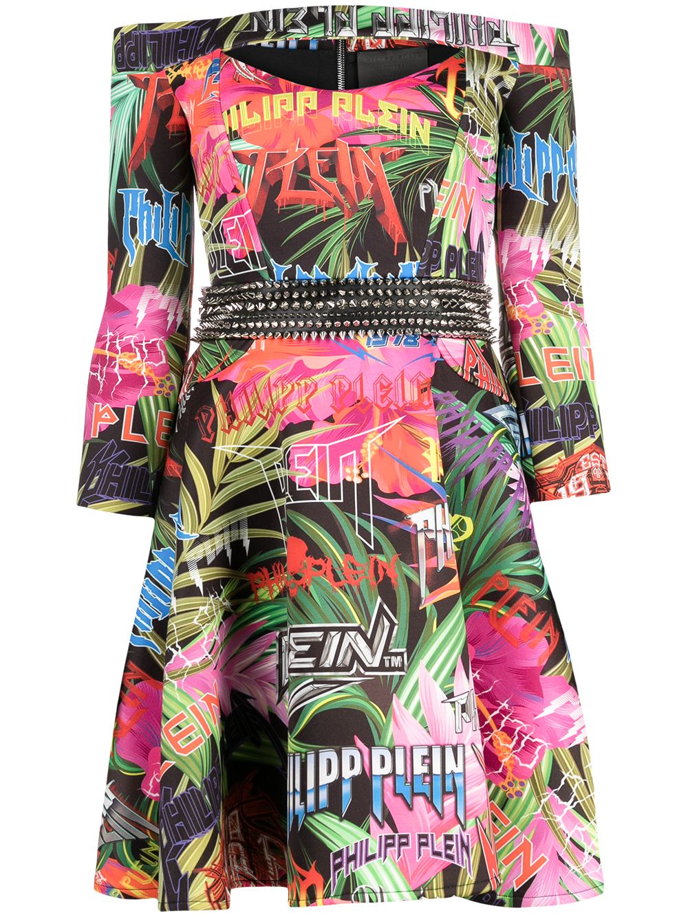 PHILIPP PLEIN Jungle Rock Mini Dress