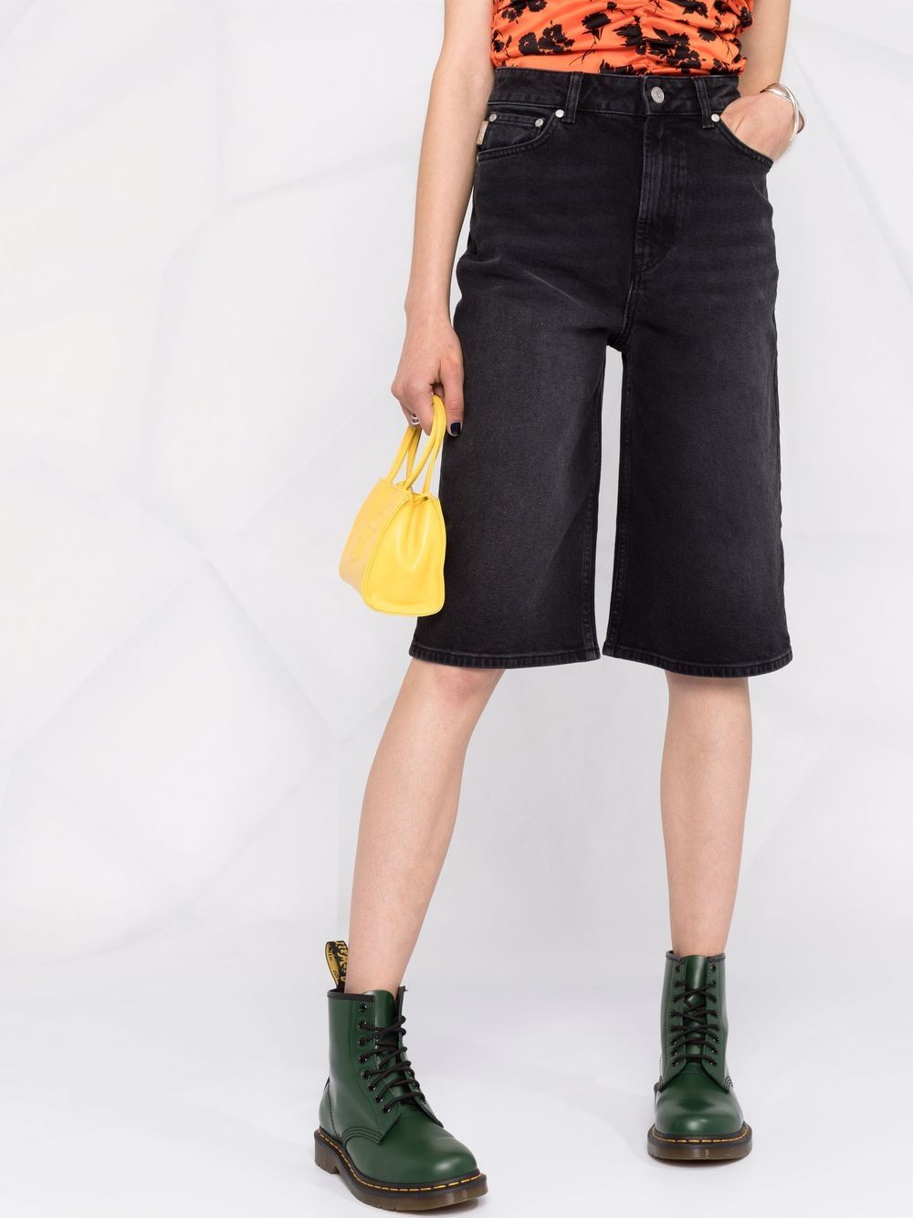 Cropped denim culottes Clearance