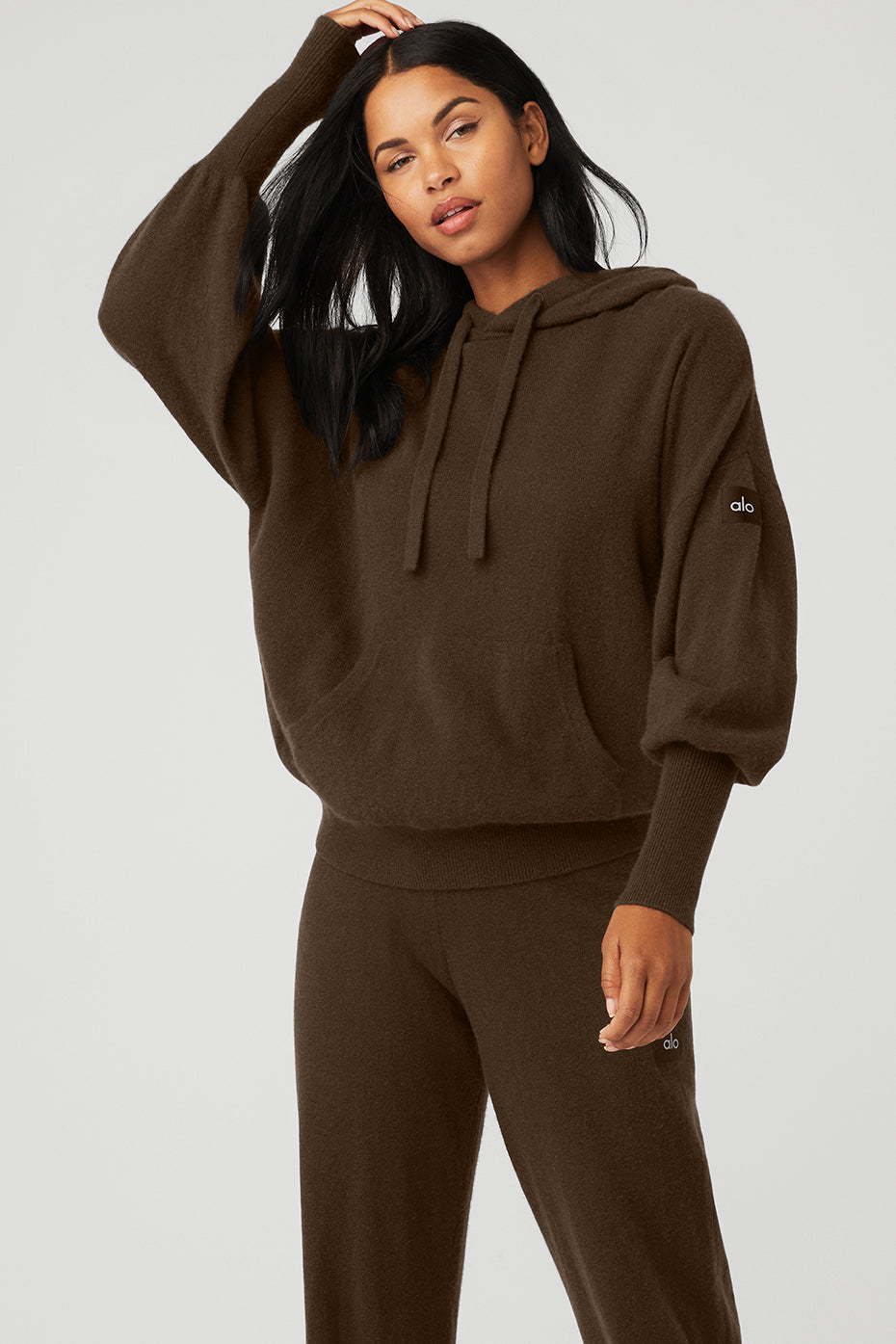 Alo Yoga Cashmere Jet Set Hoodie - Navy | Editorialist