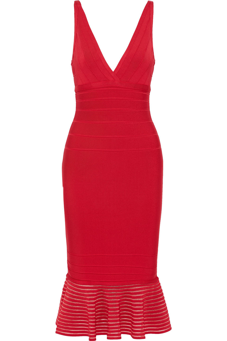 open lace back dress Fringe Bandage Midi Dress main image 0