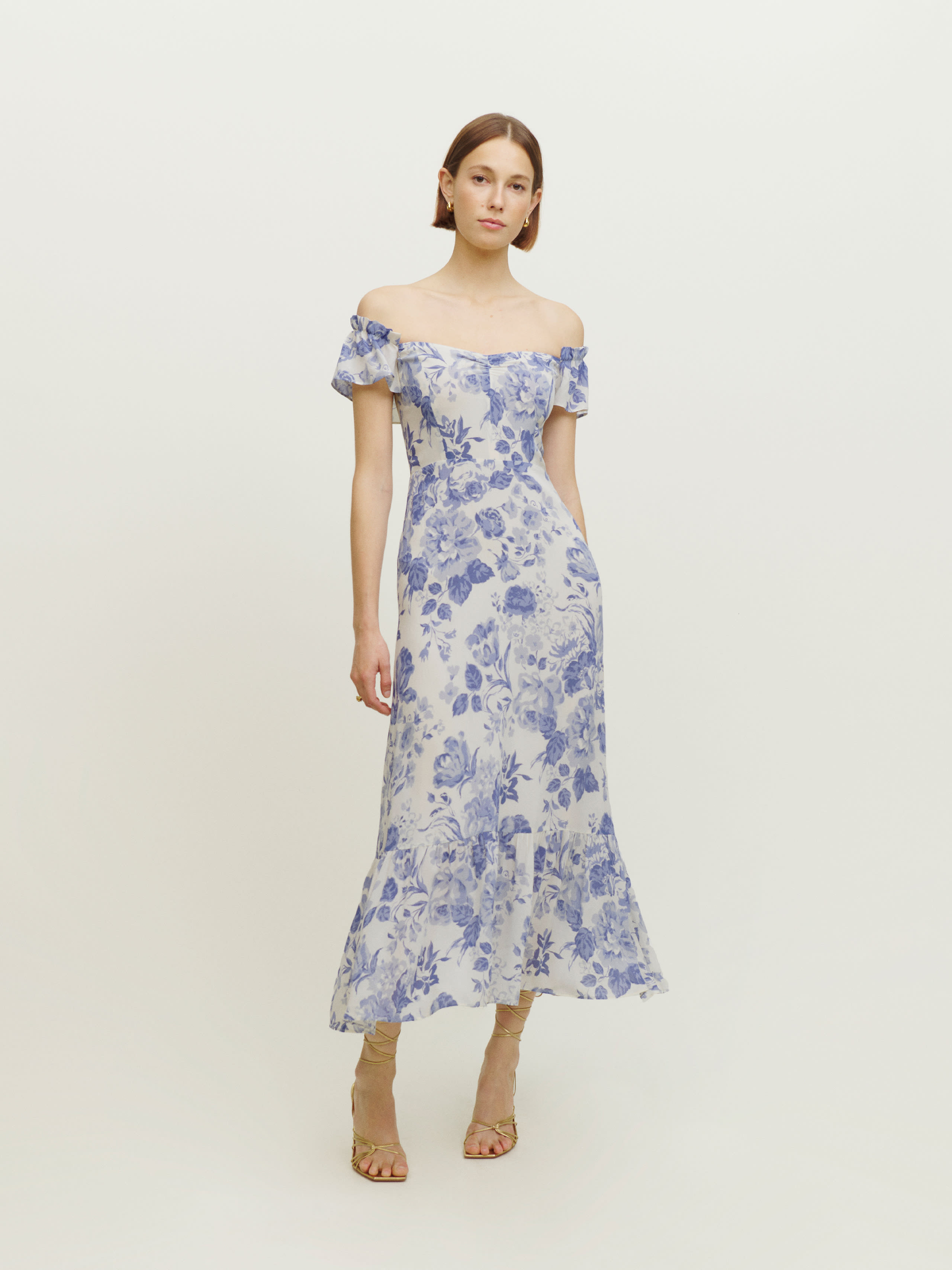 reformation butterfly midi dress Reformation Butterfly Dress in Green