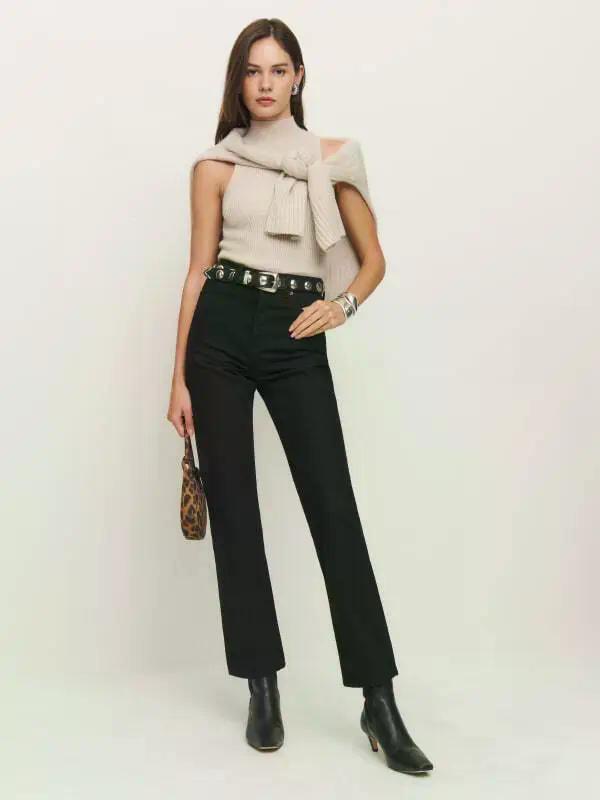 REFORMATION Reformation Cynthia High Rise Straight Jeans