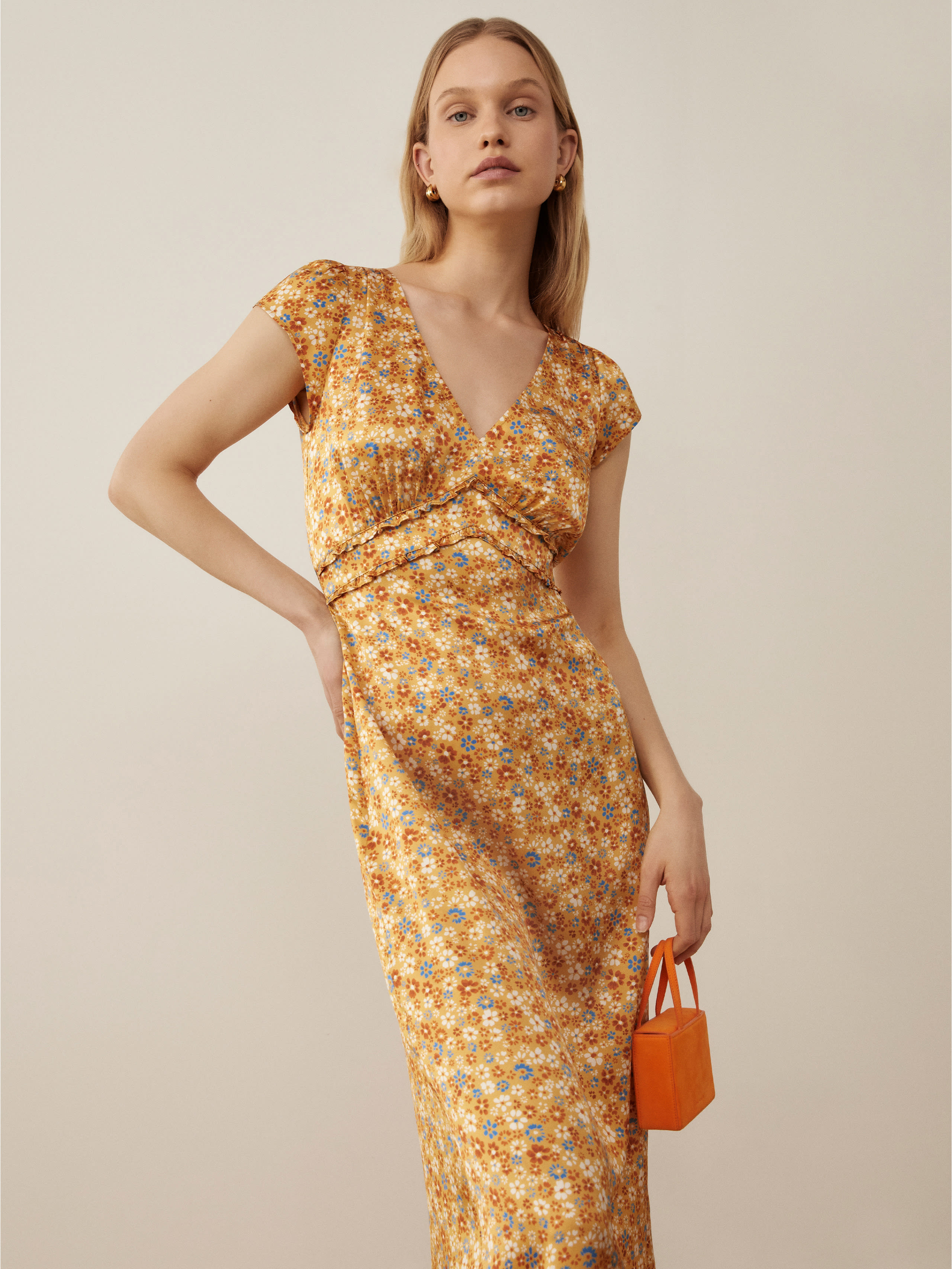 reformation kaye dress ivory Reformation Kaye Dress - Audrey
