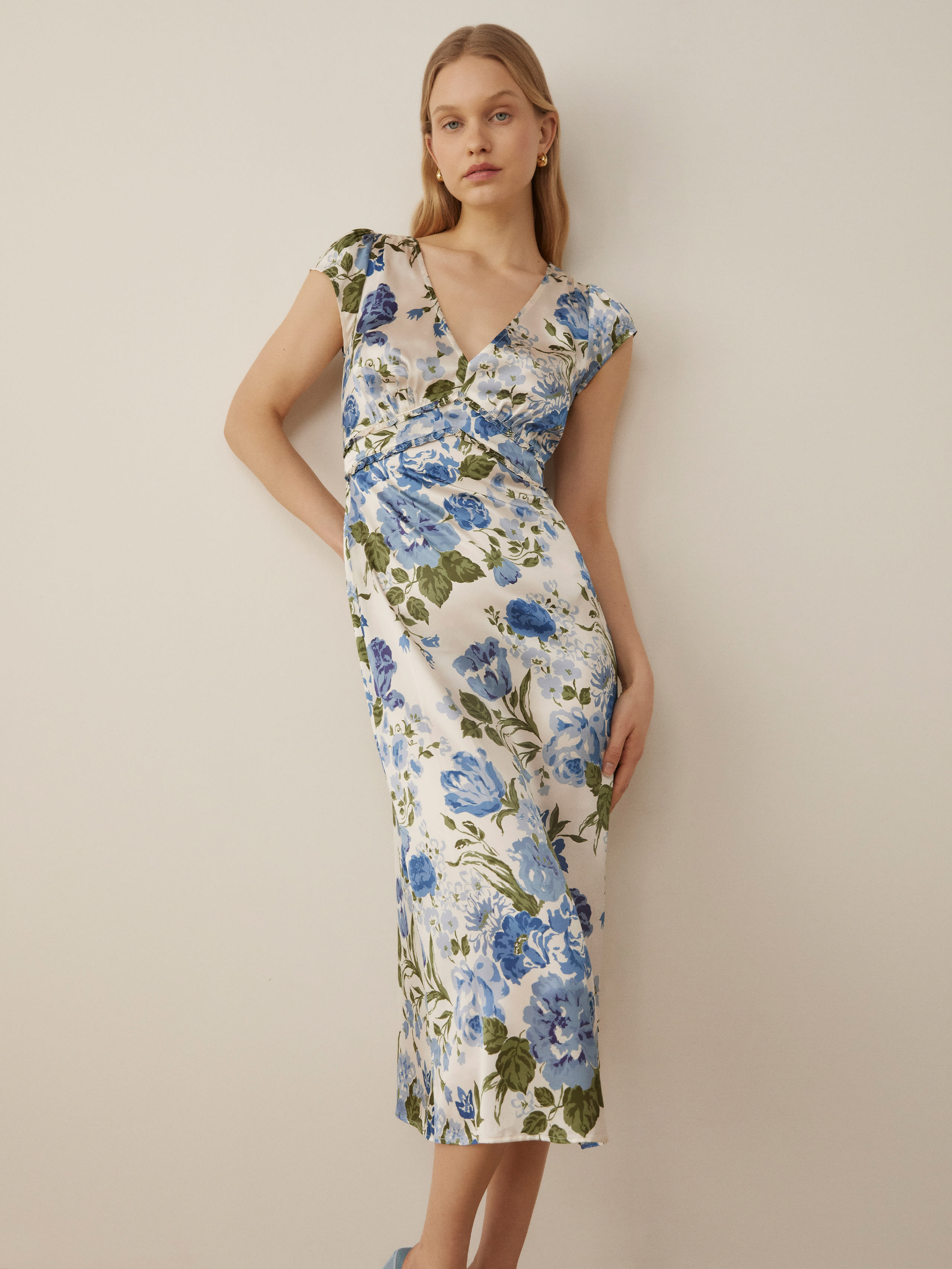 reformation kaye dress ivory Reformation Kaye Dress - Audrey