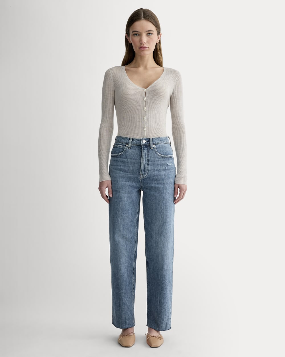 EVERLANE Way-High® Straight Leg Jean