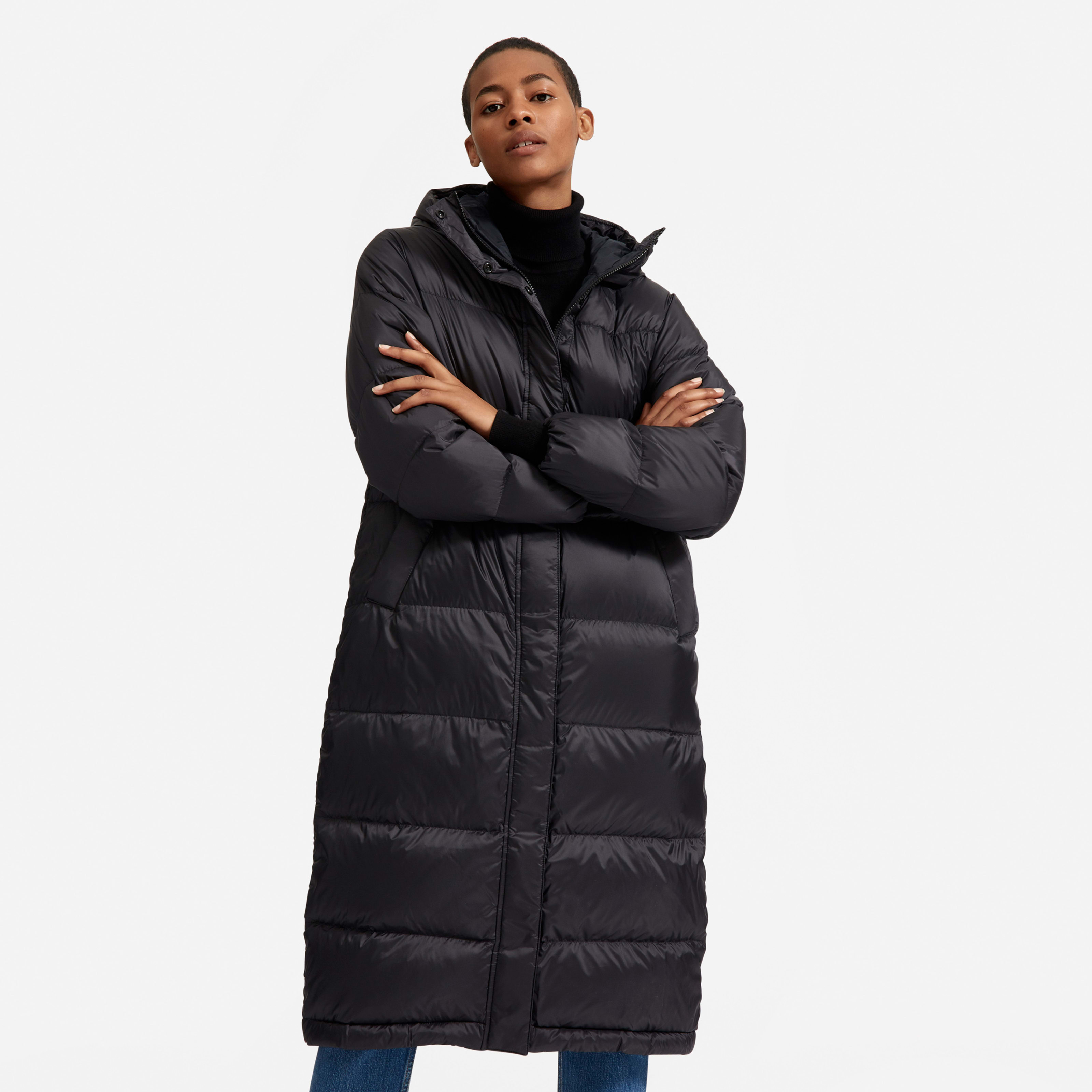 everlane yellow puffer