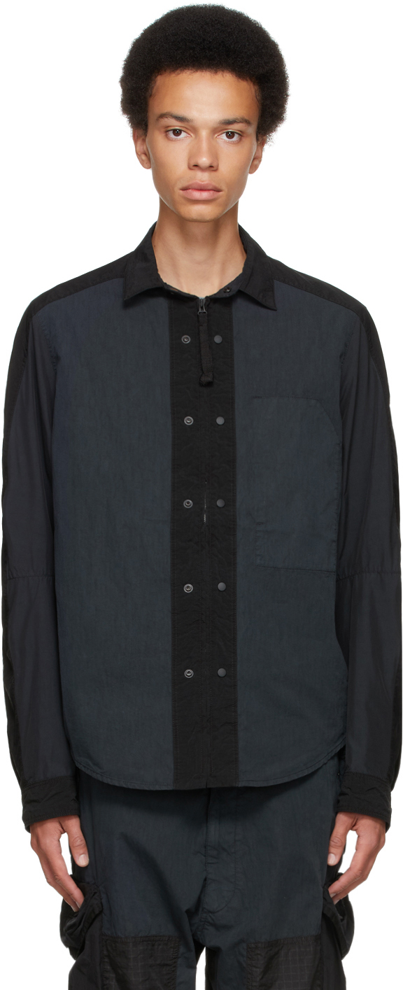 Buy NEMEN® Black Zipped Overshirt - 111ibl At 78% Off | Editorialist