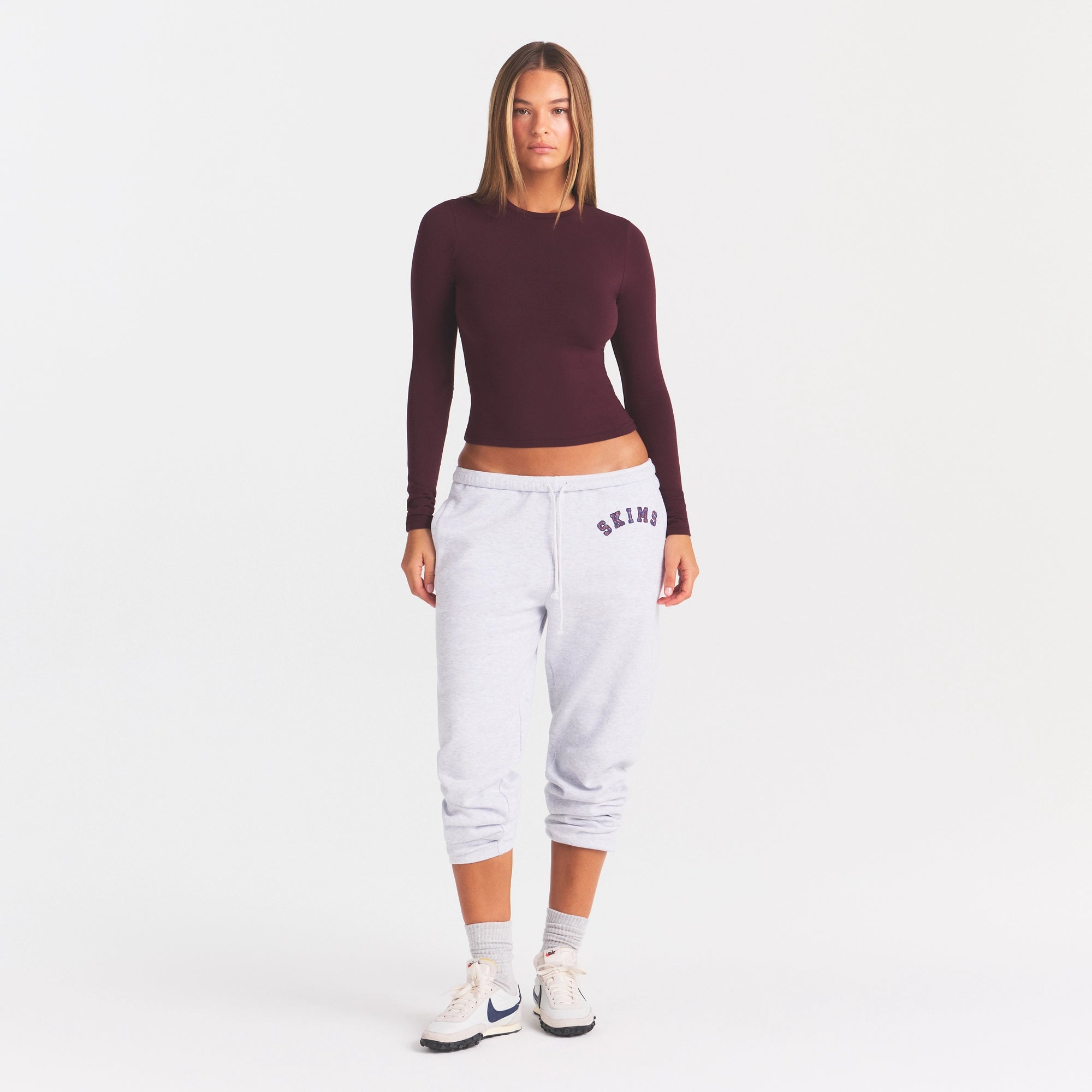 SKIMS SKIMS Cotton Jersey Long Sleeve T-Shirt